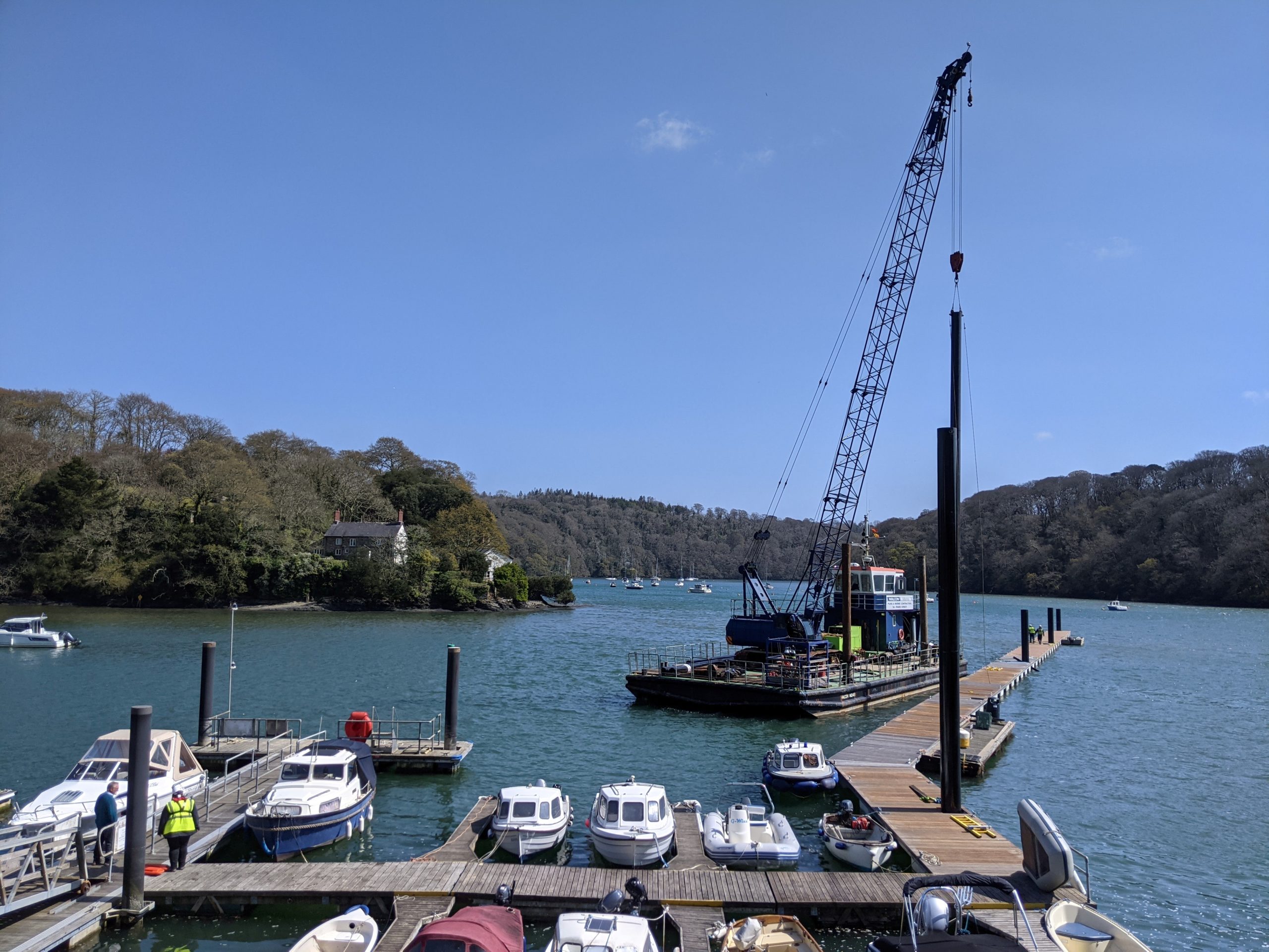 Malpas Marina pontoon extension - Cornwall Harbours