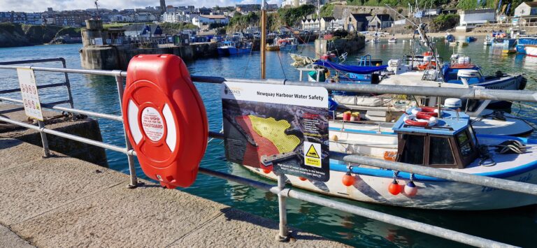 Newquay Harbour Safety Signs - Cornwall Harbours